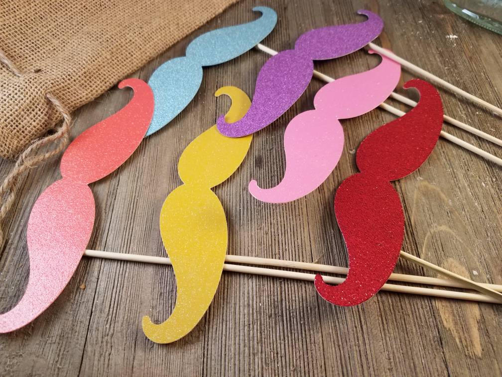 Pride Decorations, Pride Props, Rainbow Mustache Photo Props, Birthday ...