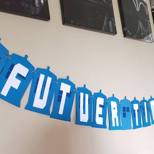 Dr Who Birthday Decorations, Dr Who Banner, Tardis Bunting, Geeky ...