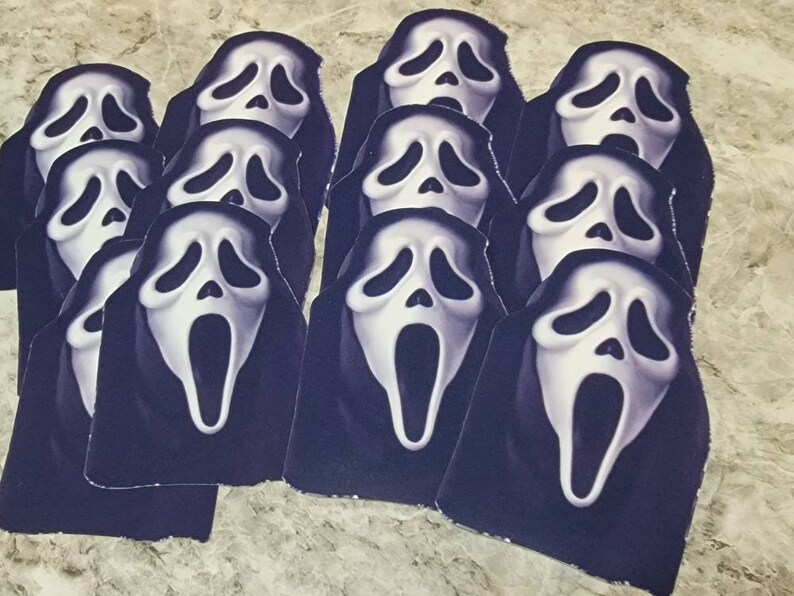 Scream Stickers Ghost Face Stickers Halloween Stickers Kids - Etsy