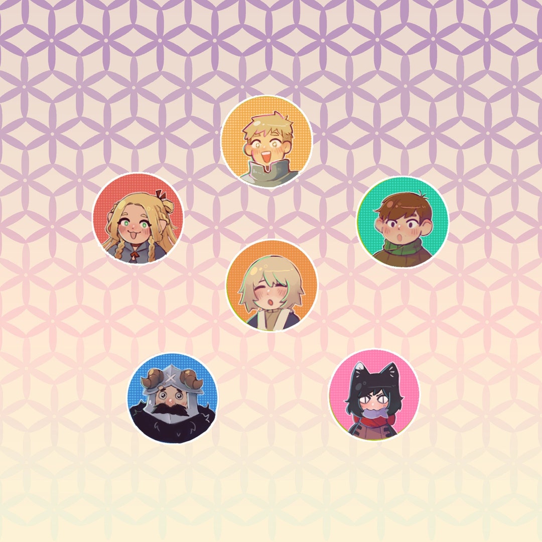 Dungeon Meshi Buttons - Etsy