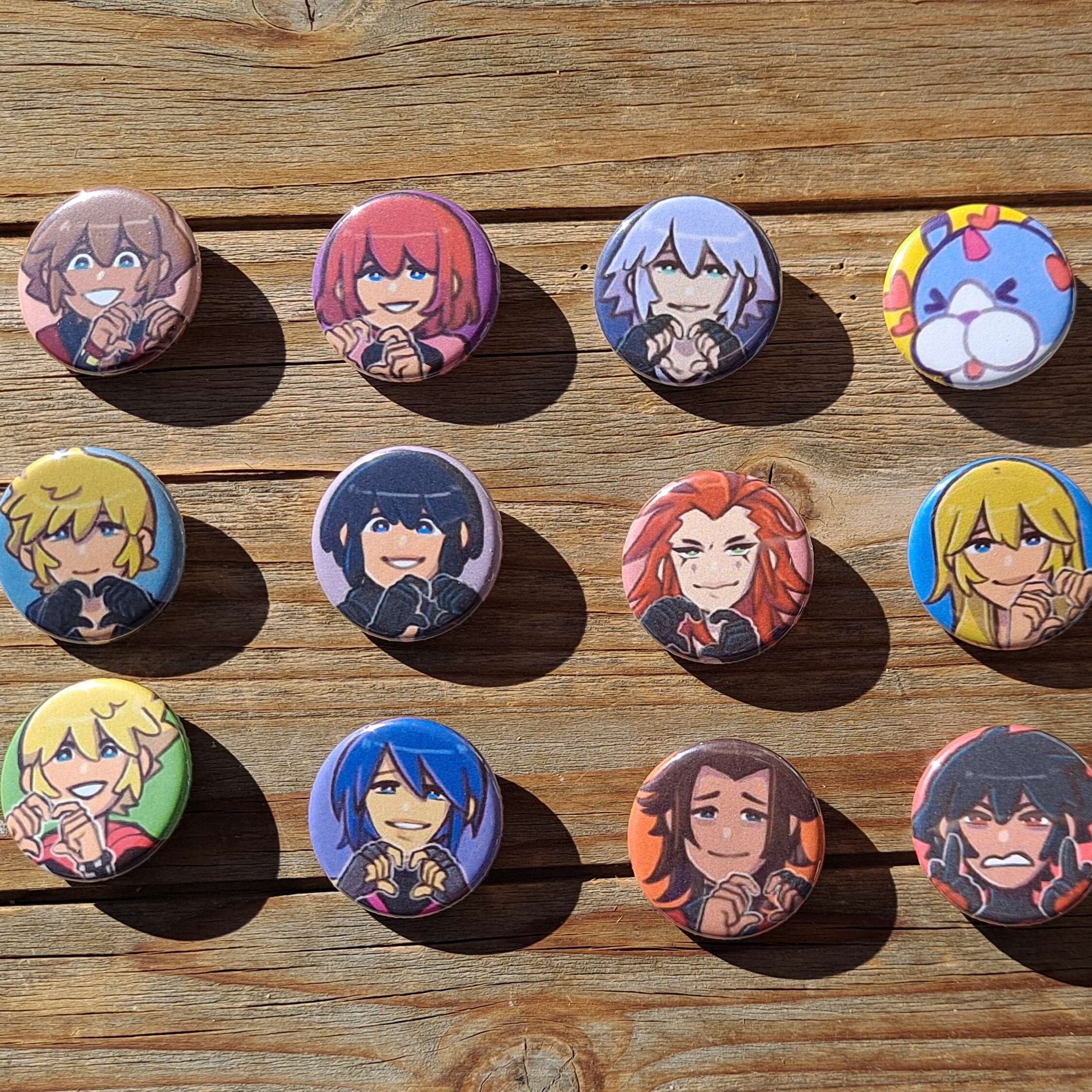 Kingdom Hearts Buttons - Etsy