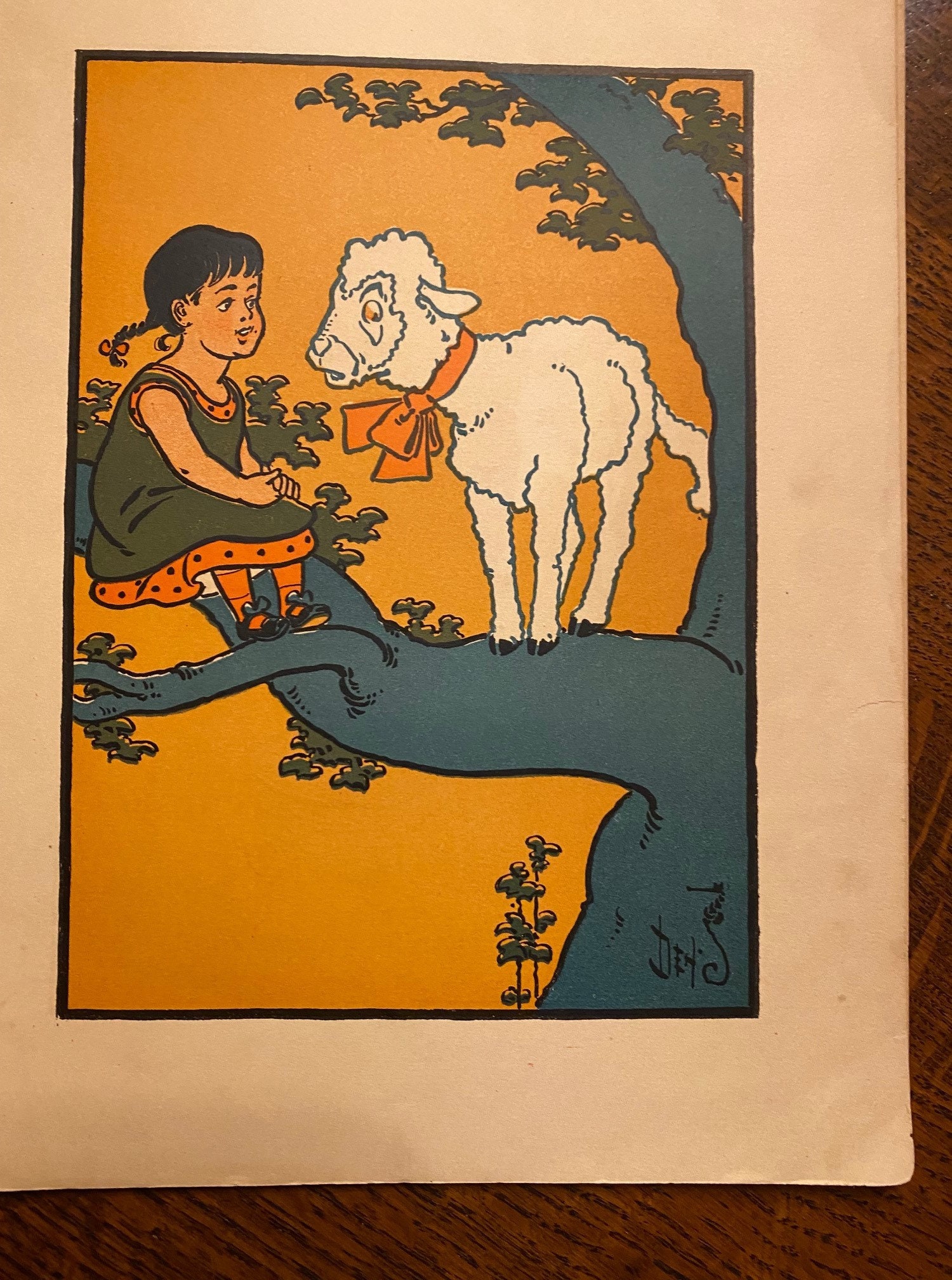 Denslow's Mary Had a Little Lamb. W.W. Denslow, 1903. Dillingham. - Etsy
