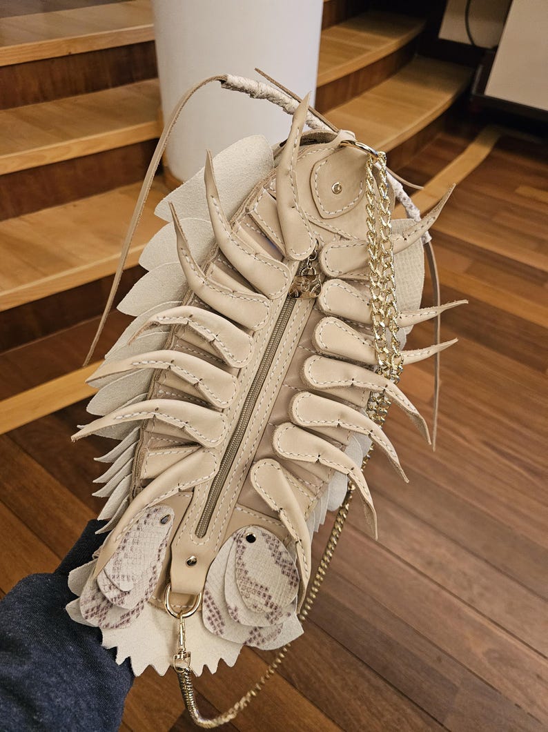 Isopod Crustacean Backpack - Light Beige Leather - Etsy