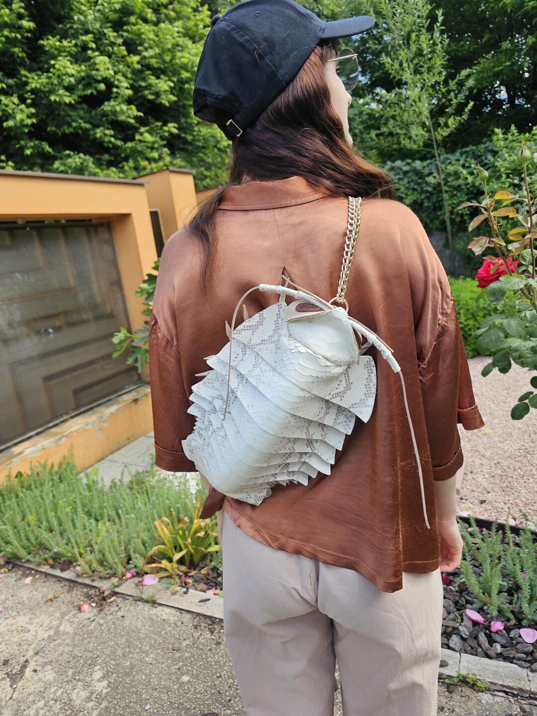 Isopod Crustacean Backpack - Light Beige Leather - Etsy