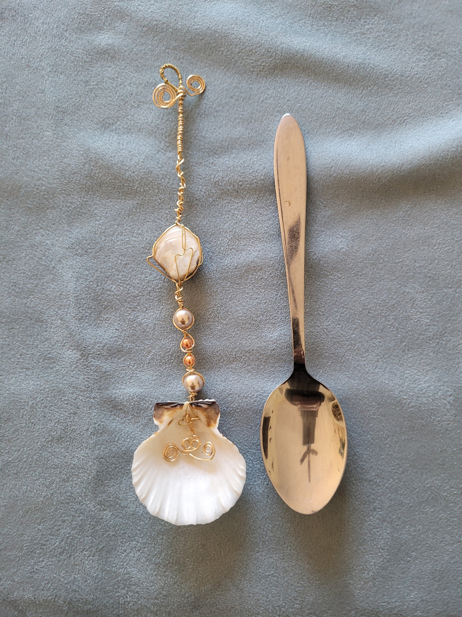 Set of Four Seashell Spoons - Etsy