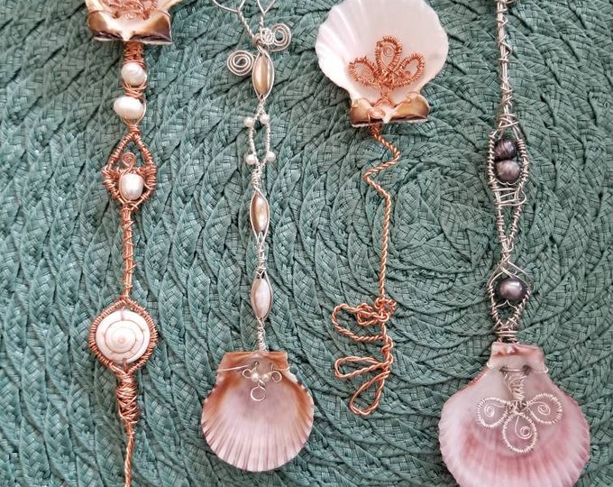 Set of Four Seashell Spoons - Etsy