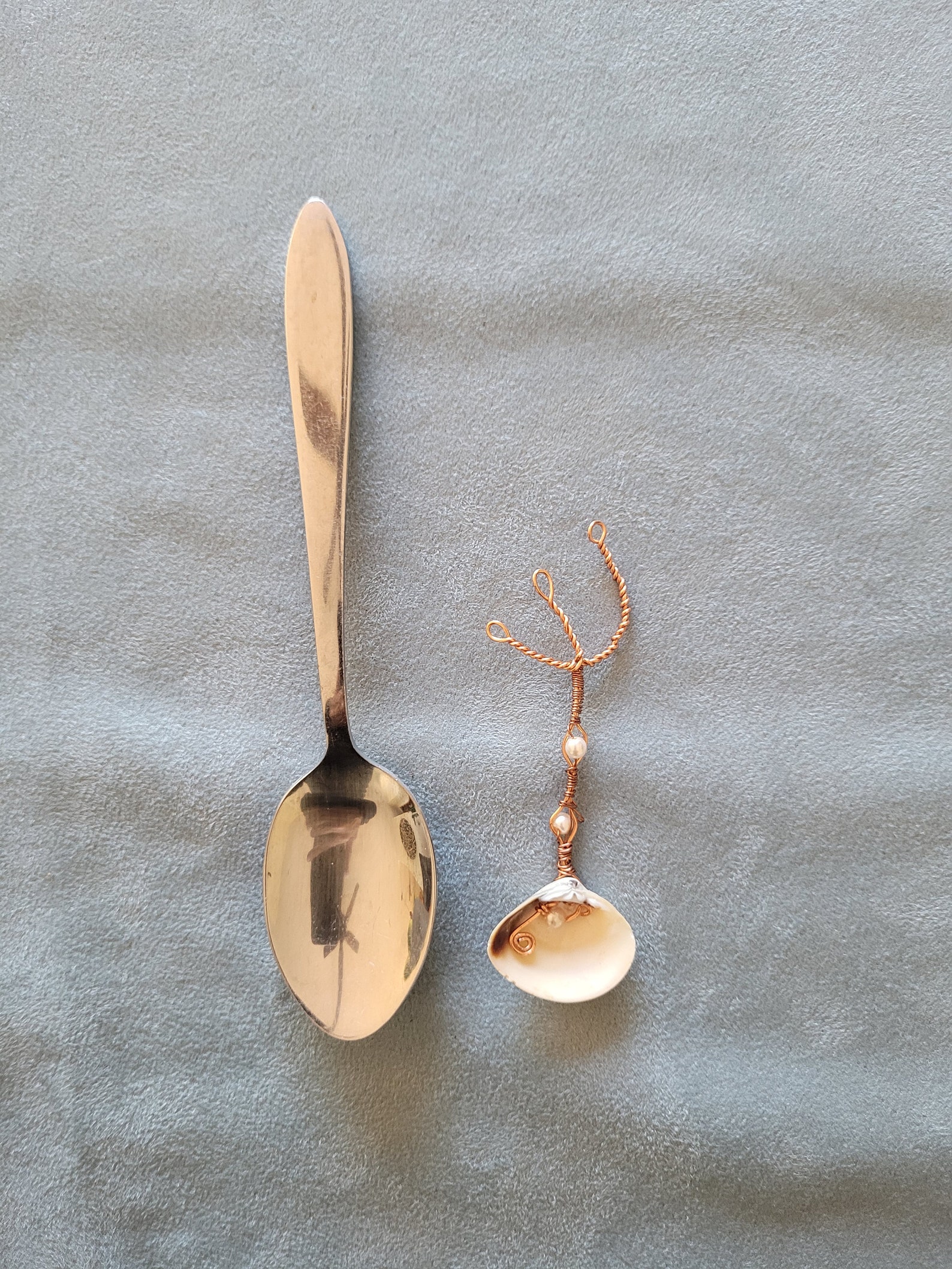 Set of Three Seashell Spoons (copper) - Etsy