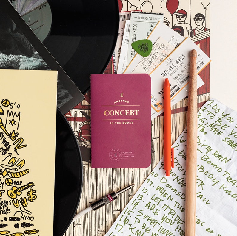 Concert Passport Experience Journal | Etsy