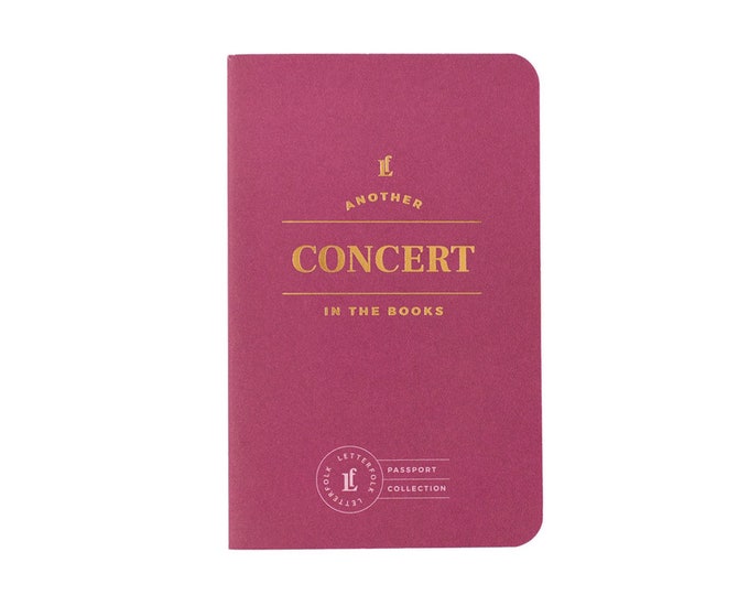 Concert Passport – Experience Journal - Etsy