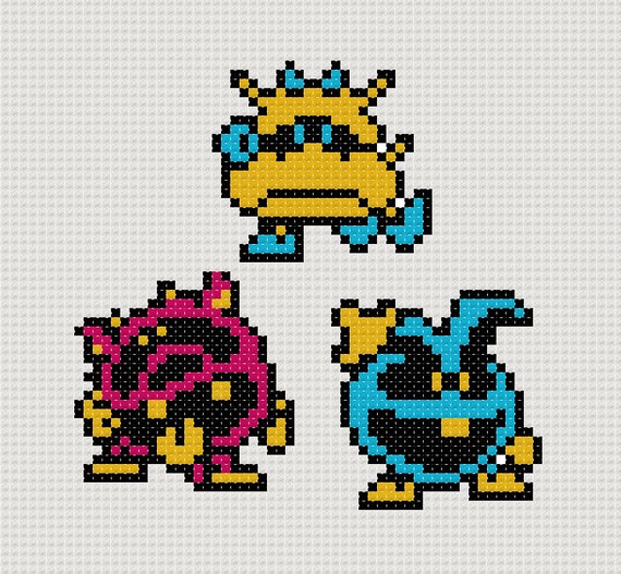 Dr. Mario Viruses Cross-Stitch Pattern | Etsy