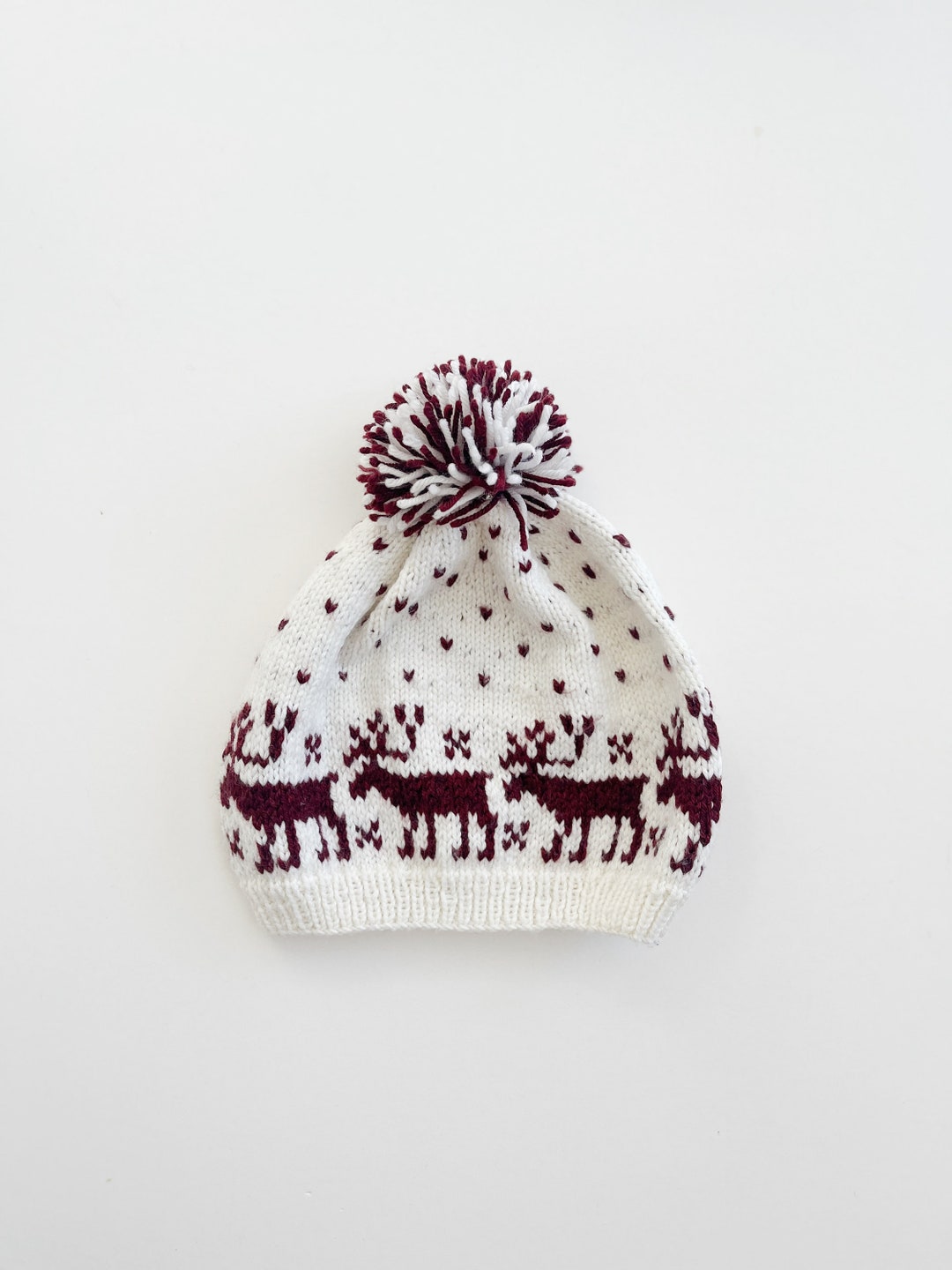 Handmade Norwegian Nordic Ski Hat. Wool Yarn. Great Winter Hat. Warm ...