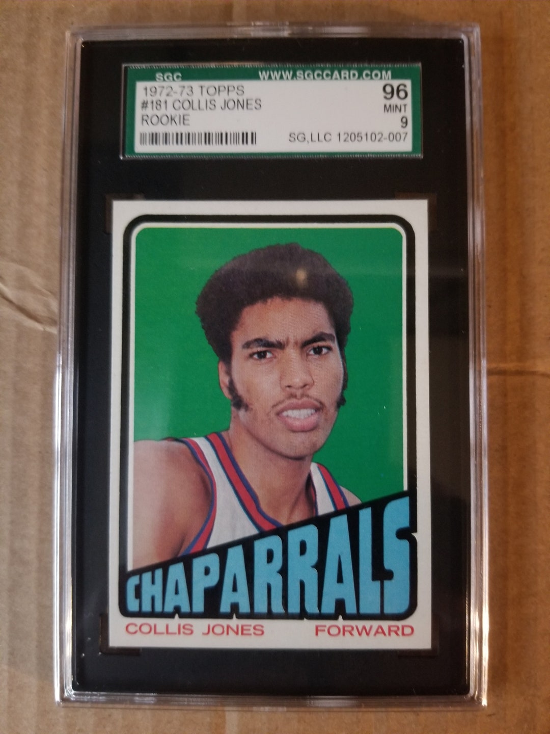1972 Topps Basketball #181 COLLIS JONES Sgc 96 (9) - Etsy