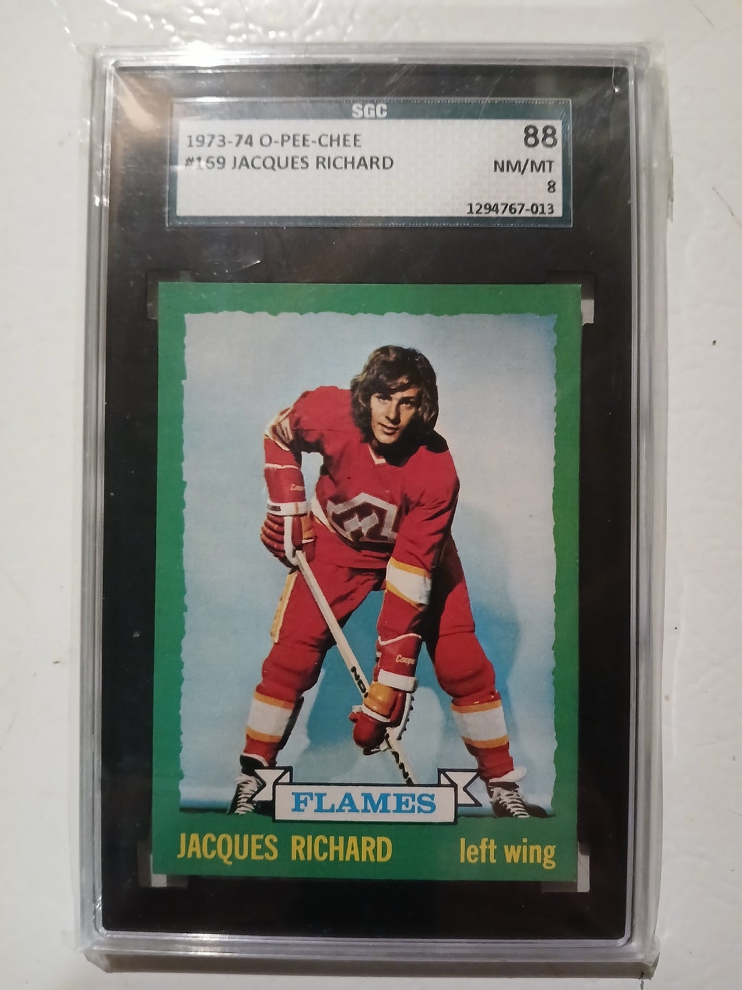 1973 Opc Hockey 169 JACQUES RICHARD Rookie Card SGC 88 8 - Etsy