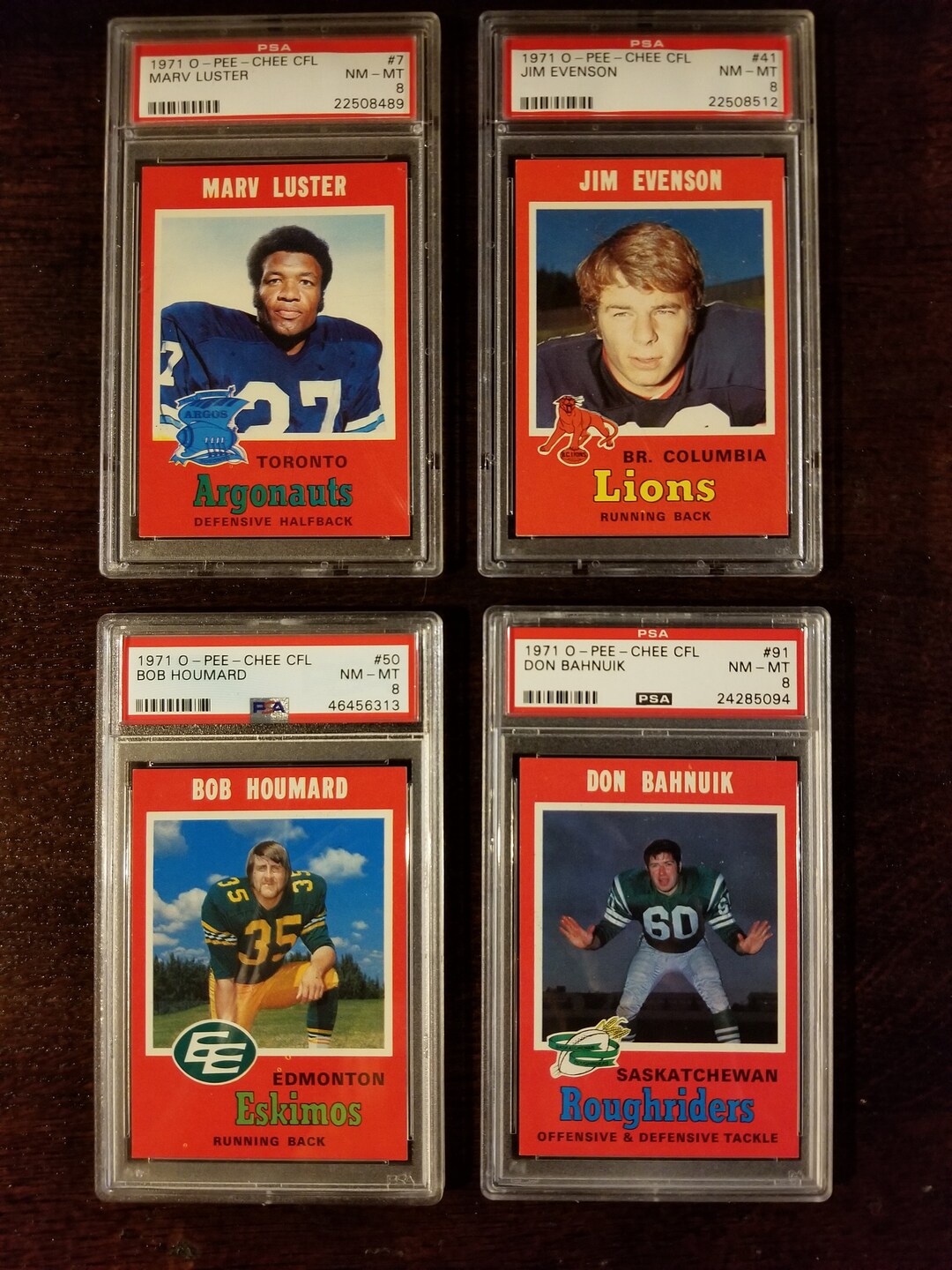 1971 OPC Cfl Partial Set! 37 Psa Graded Cards! - Etsy