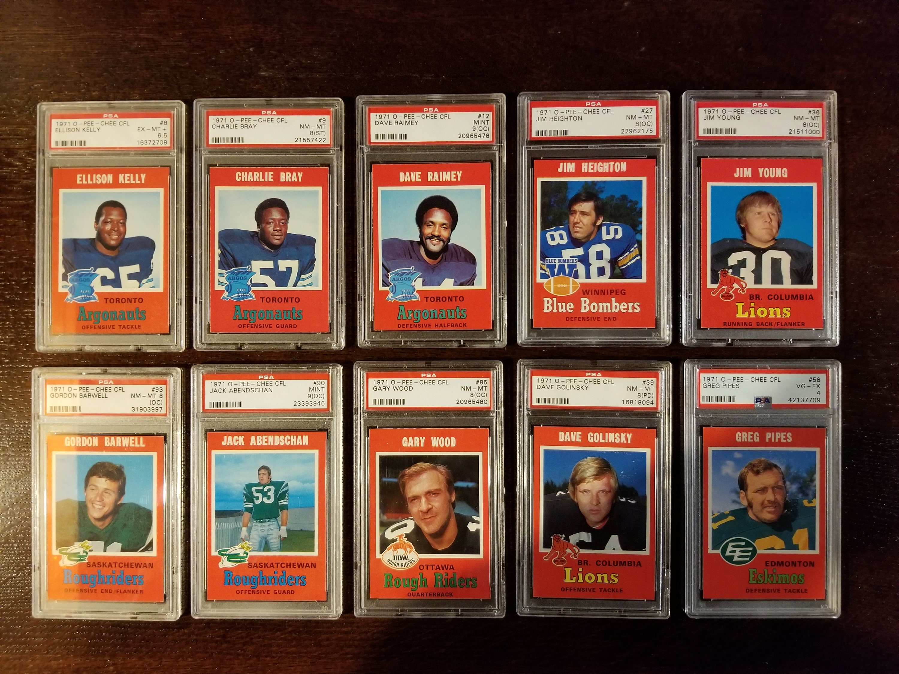 1971 OPC Cfl Partial Set 37 Psa Graded Cards - Etsy