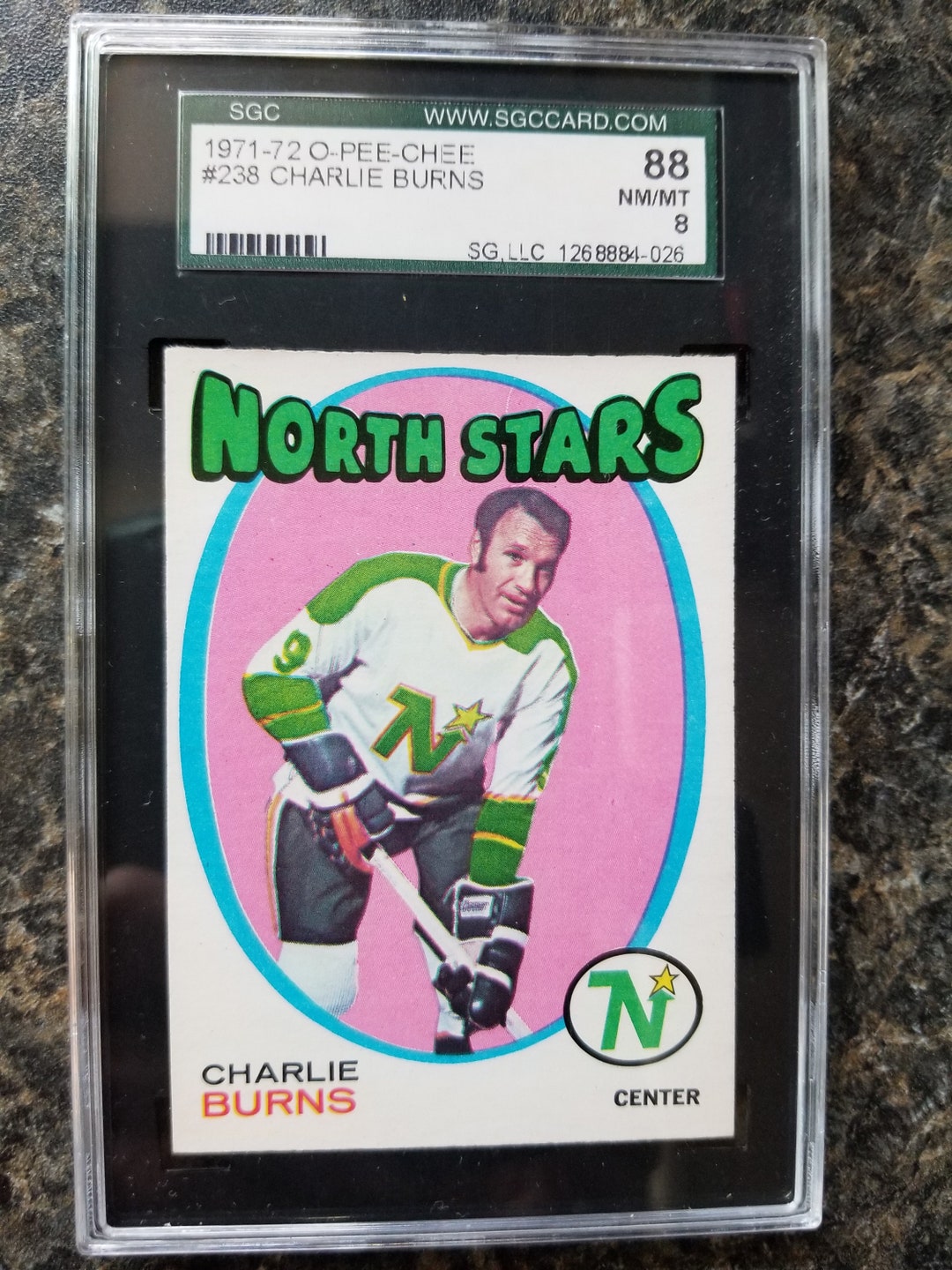 1971 Opc Hockey CHARLIE BURNS #238 Sgc 88 (8) - Etsy