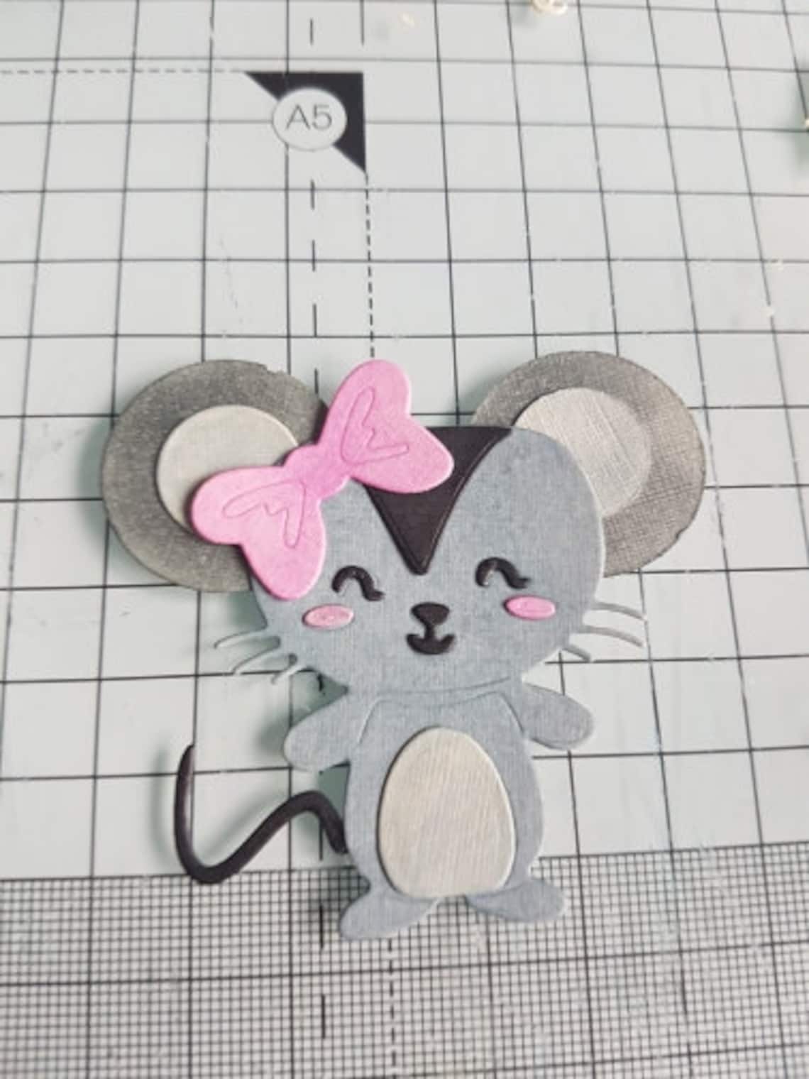 Cute Mouse Cutting die Animal Metal die cuts for Card making | Etsy