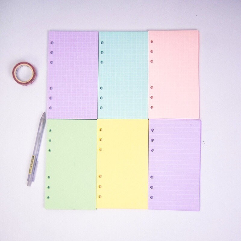 A5 Personal Size Colorful Planner Inserts 6 Ring Printed - Etsy