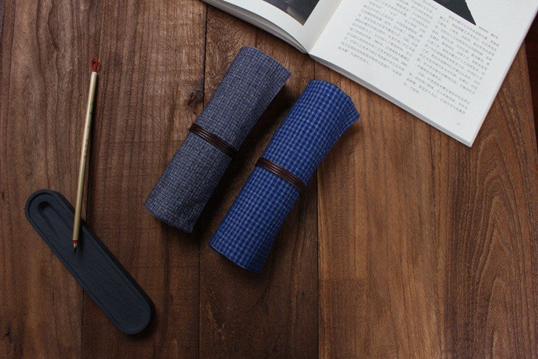 Cotton Canvas Roll up Pen Case Pouch Birthday Gift for Him / Her - Etsy