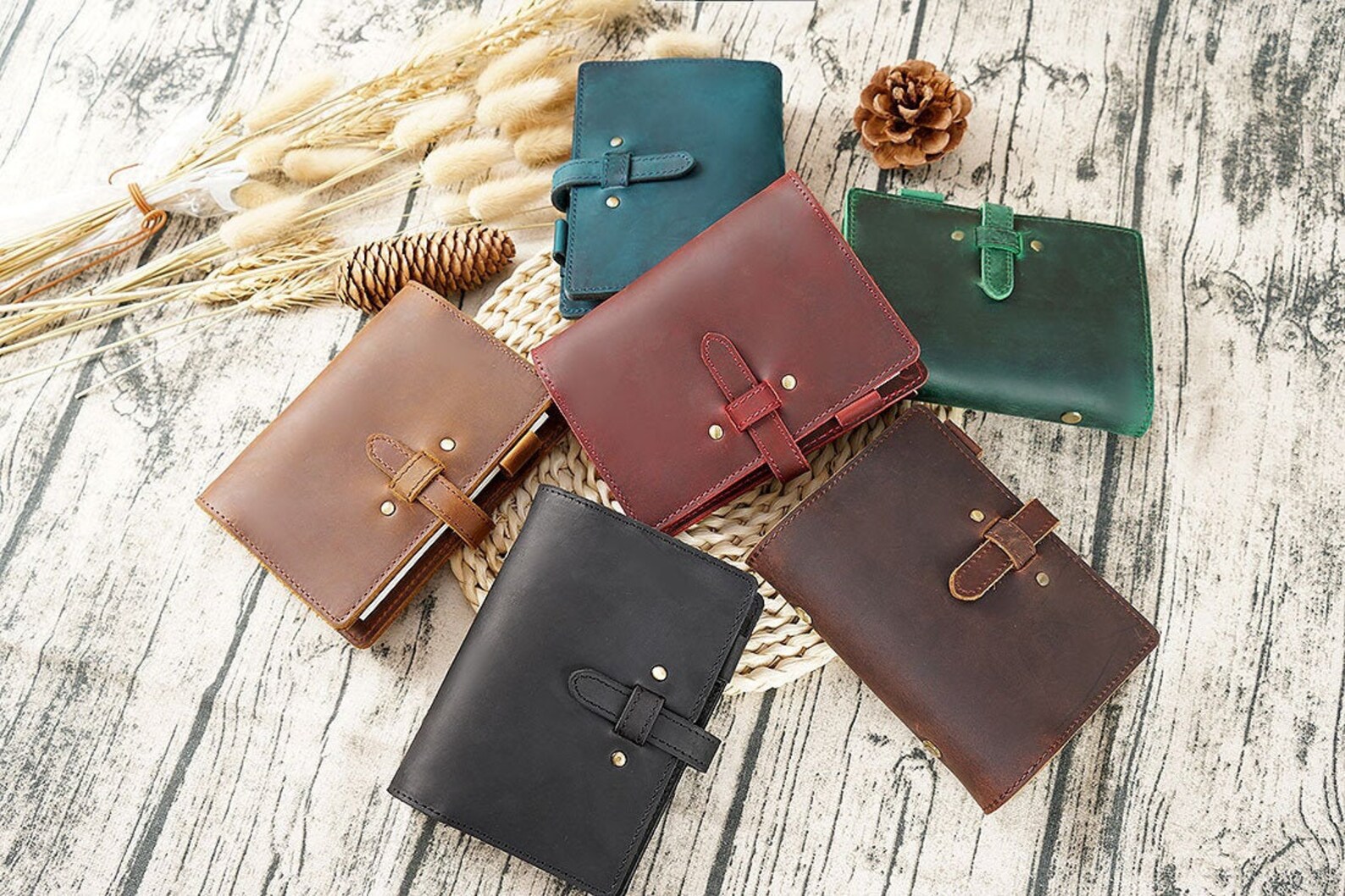 Personal Genuine Leather Planner 6-rings Binder Cover - Etsy