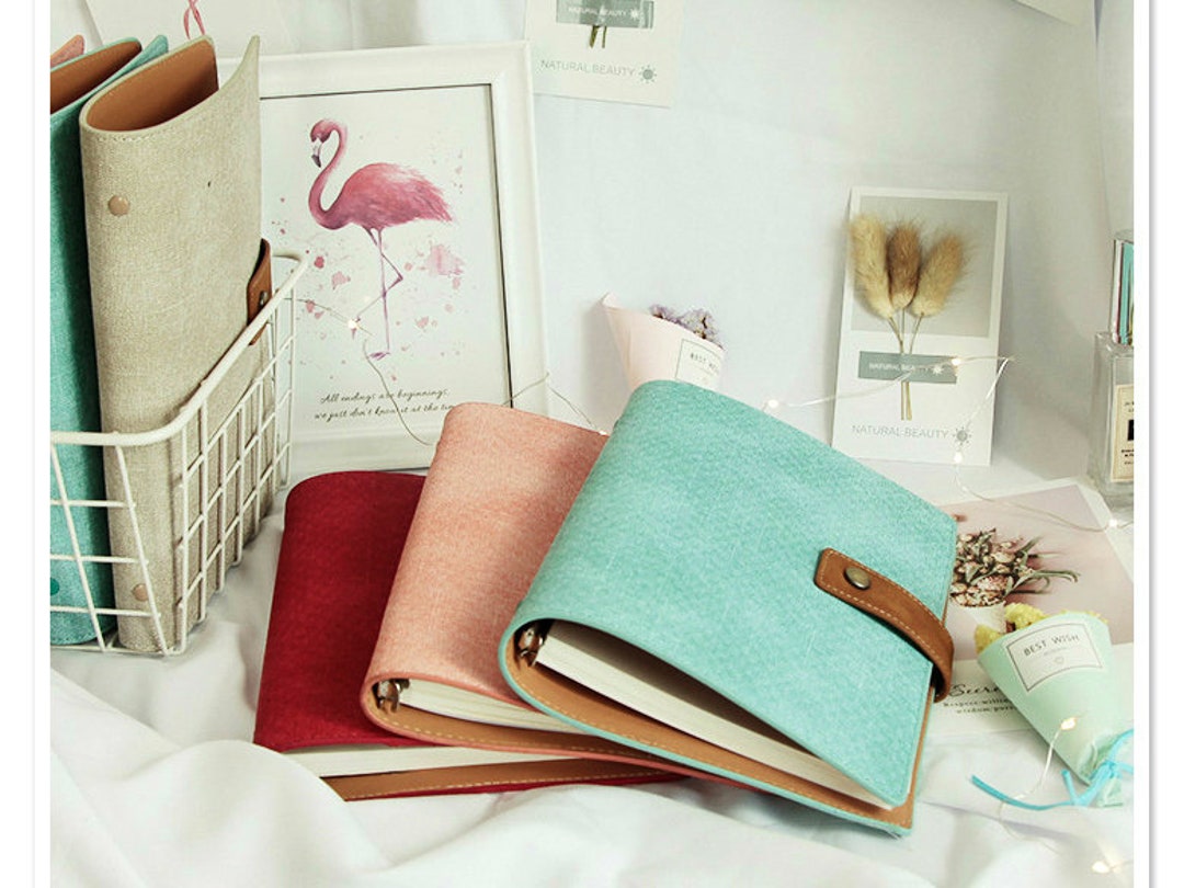 160 Pages A5 PU Binder Planner, 6 Ring Binder, Refilled Planner ...