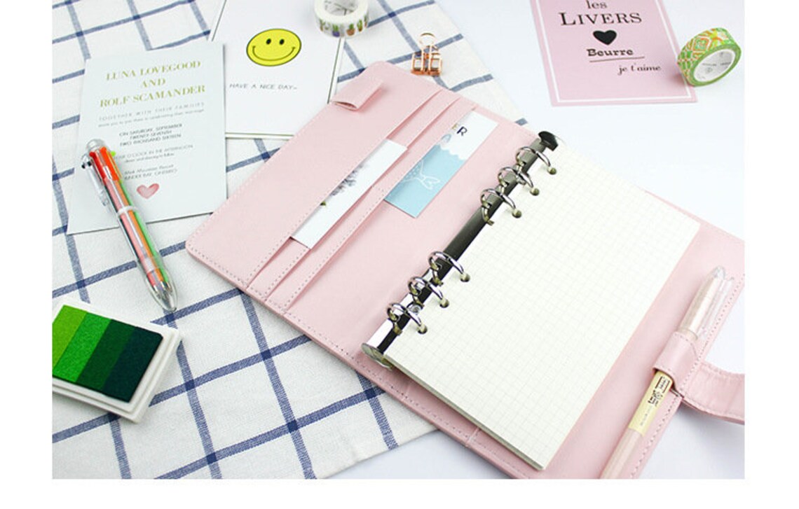 A5 Personal PU Planner 6 Ring Planner Refillable Planner - Etsy