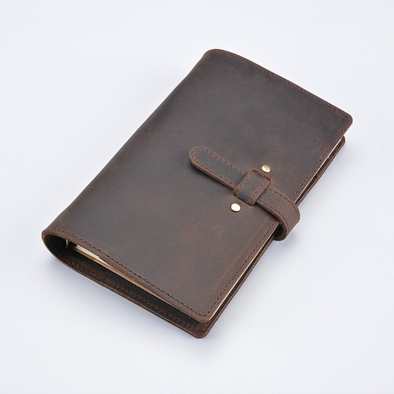 Personal Genuine Leather Planner 6-rings Binder Cover - Etsy
