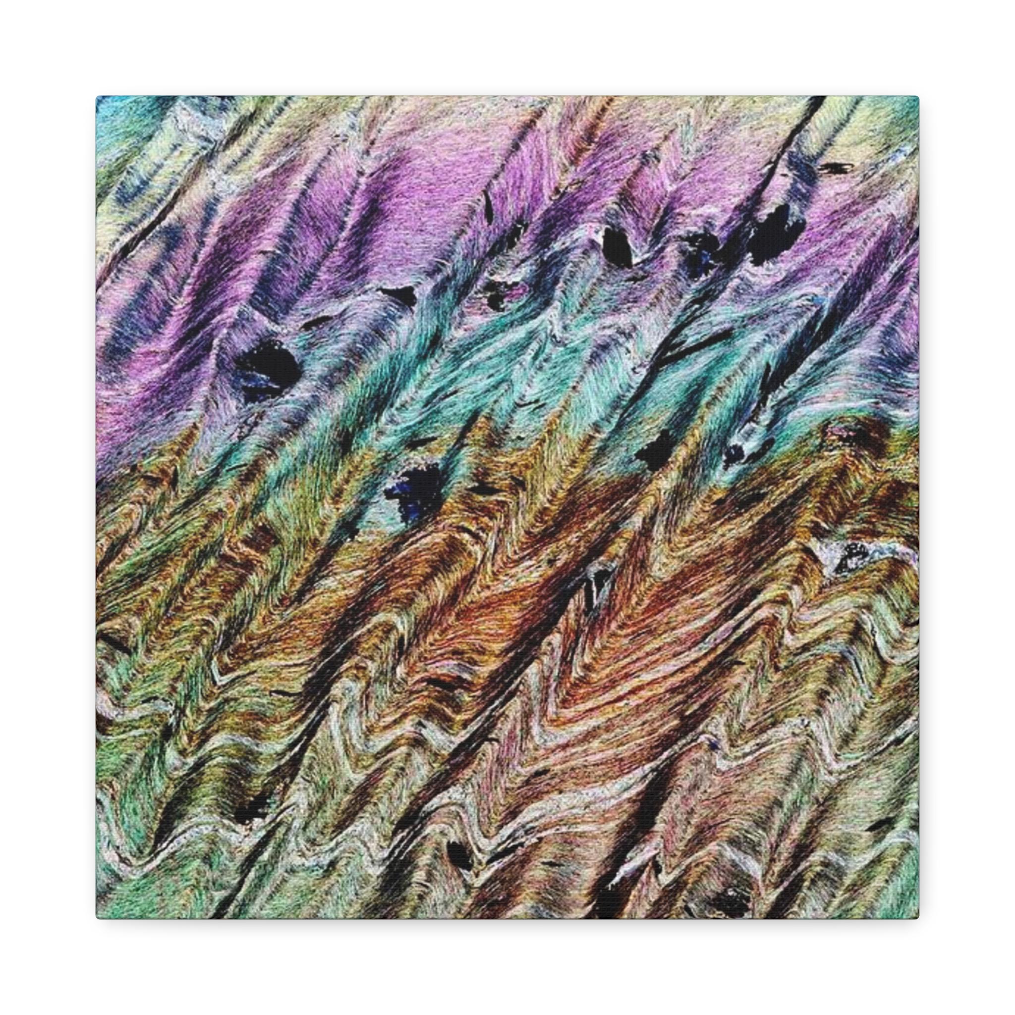 Canvas Crenulation Cleavage Rock Texture Print – Geology Wall Art ...