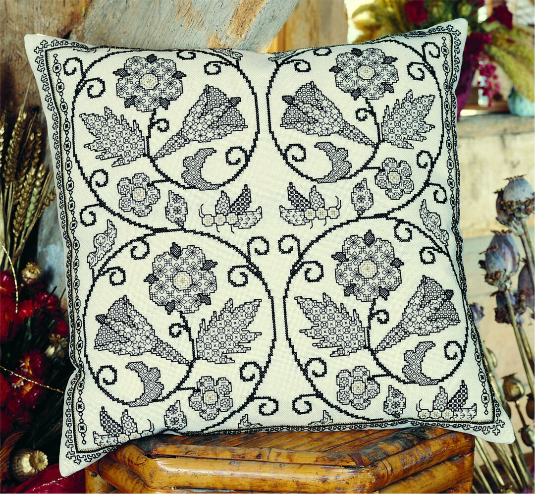 Blackwork Design Download 'elizabethan Revival' - Etsy UK