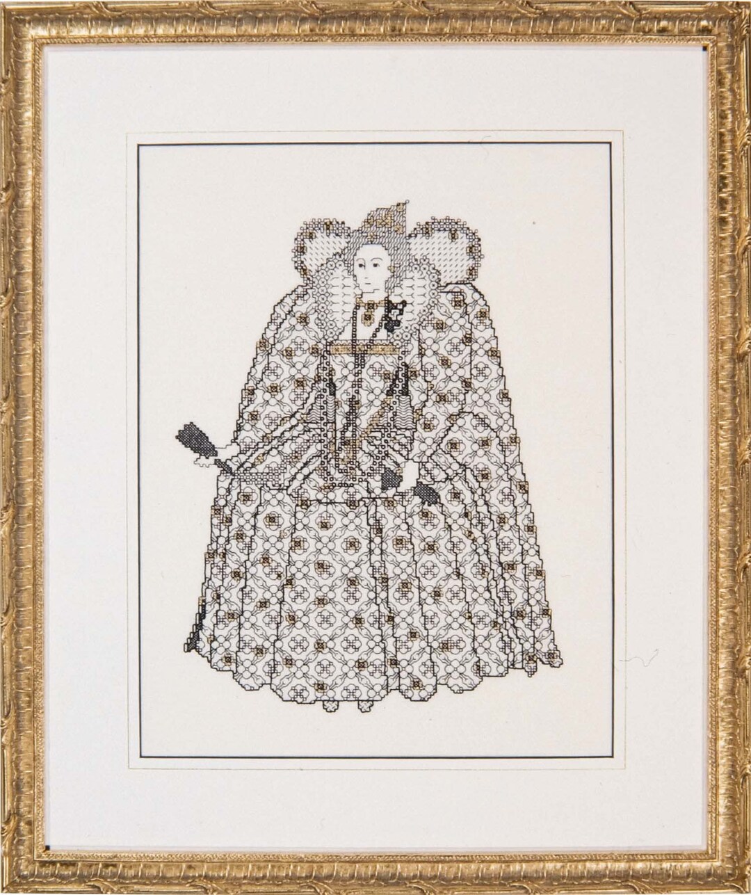 Blackwork Design 'elizabeth I'. - Etsy