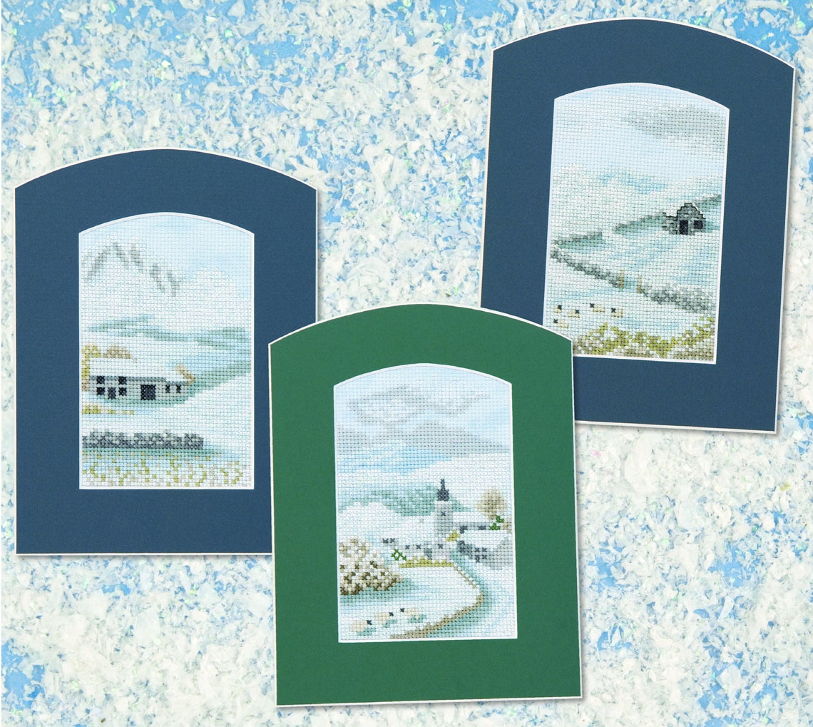 Cross Stitch Snow Scenes - Etsy UK