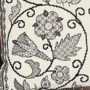 Blackwork Design Download 'elizabethan Revival' - Etsy