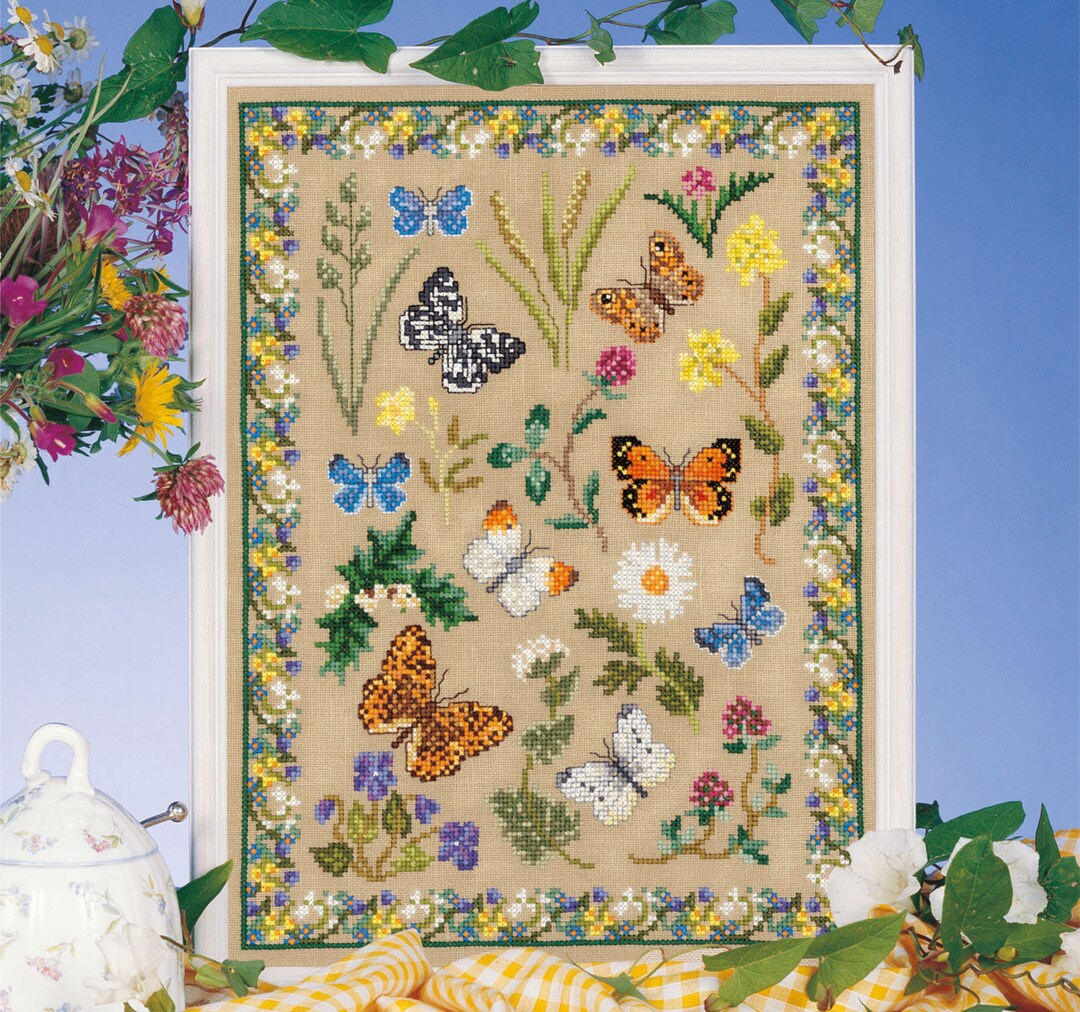 Cross Stitch 'butterfly Wilderness' - Etsy