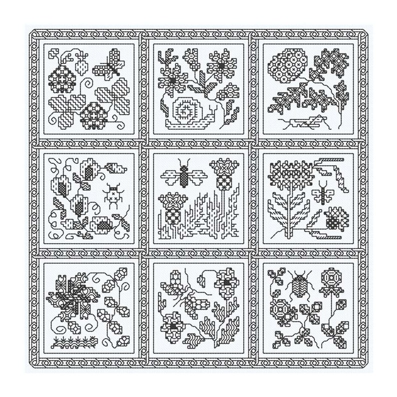 Blackwork Design 'elizabethan Blackwork' - Etsy Australia