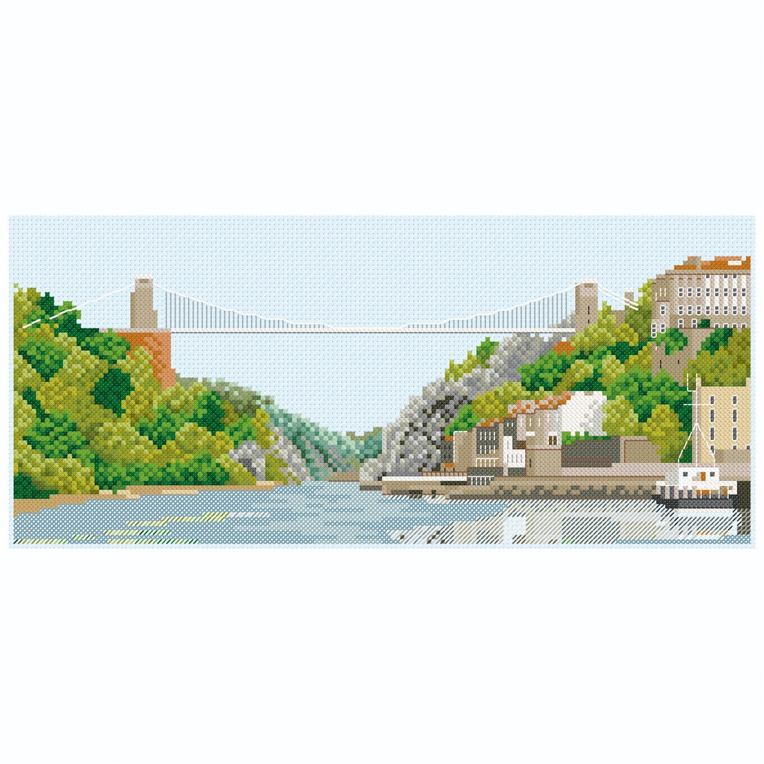Clifton Suspension Bridge in Cross Stitch - Etsy