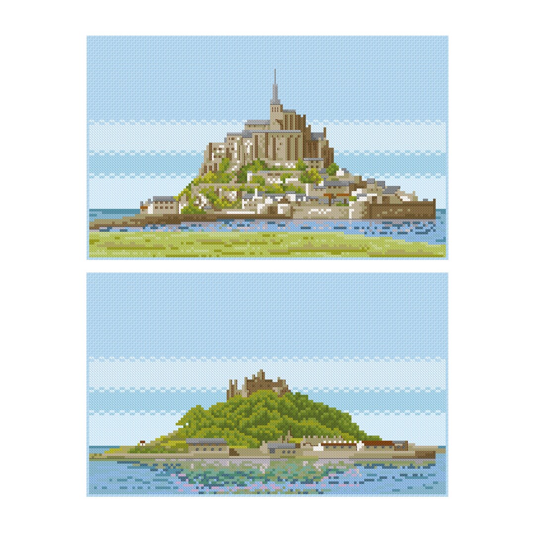 Mountain Monasteries - St. Michaels Mount and Mont St Michel in Cross ...