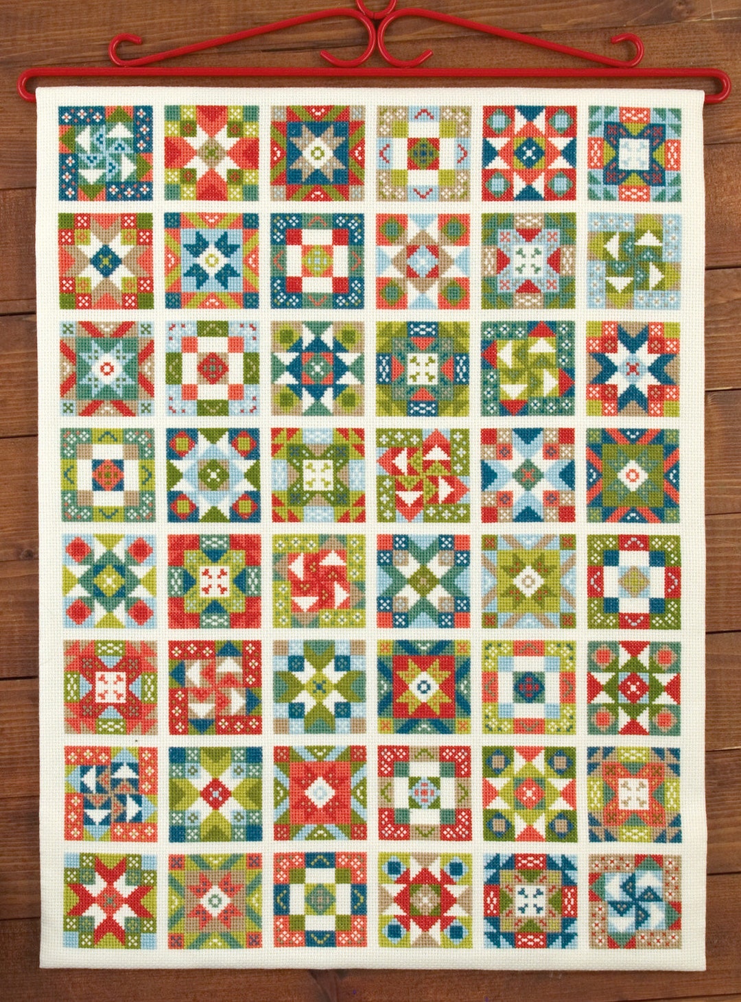 Cross Stitch Design 'patchwork Paradise' - Etsy