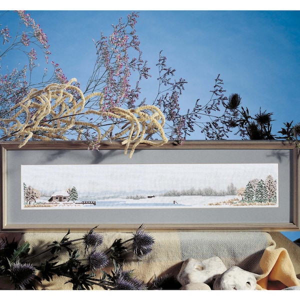 Cross Stitch Winter Scene Pattern - Etsy