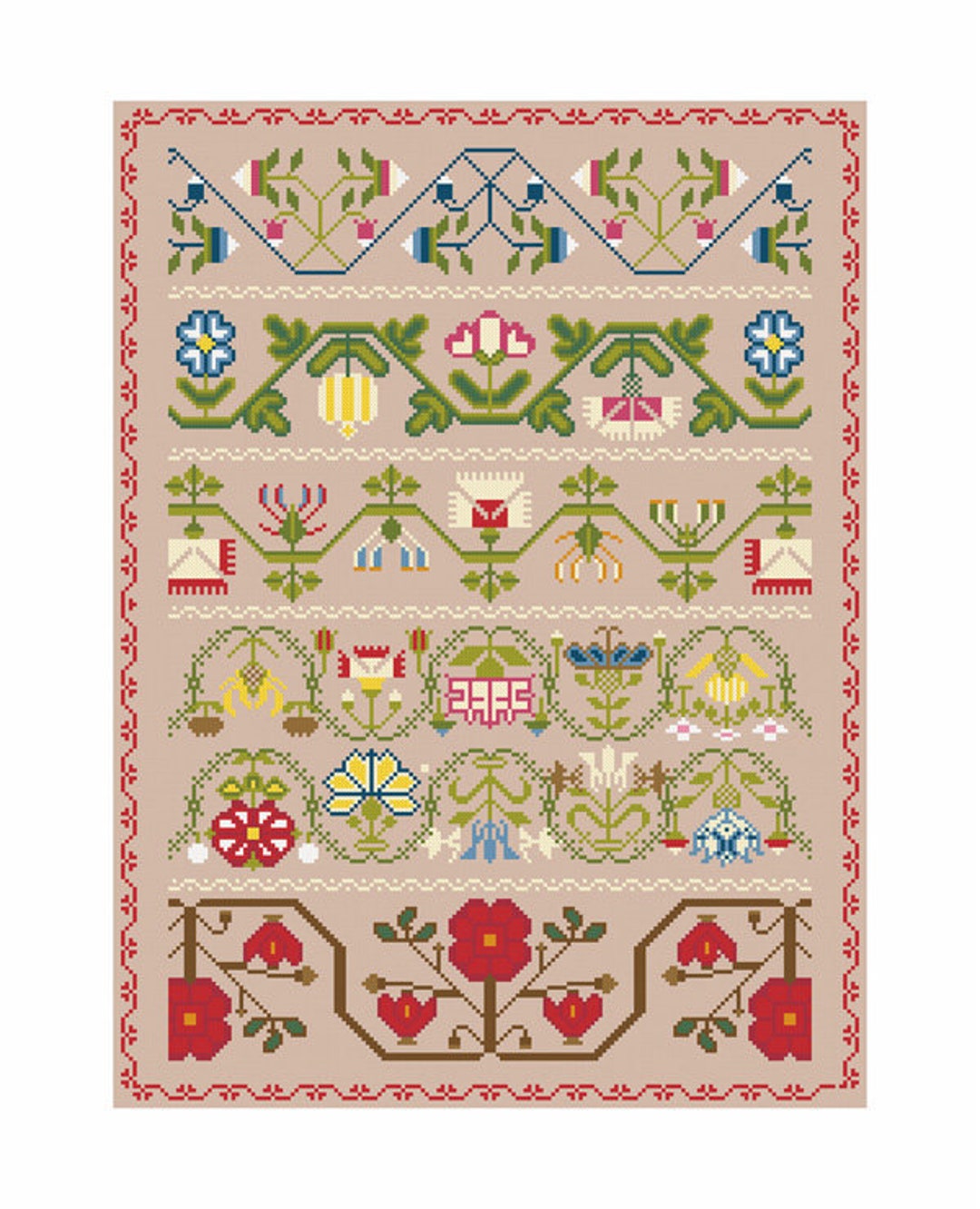 Border Bands Sampler 1 Download - Etsy