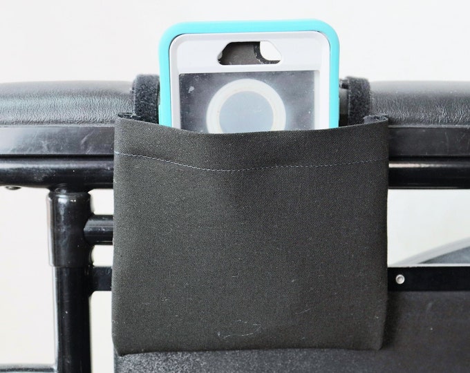 Black Solid Color Armrest Hanging Cell Phone Holder 4.5x4.5 - Etsy