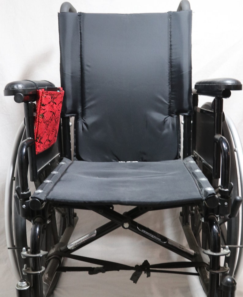 Red and Gold Faux Snake Skin Fabric Wheelchair Armrest Bag - Etsy