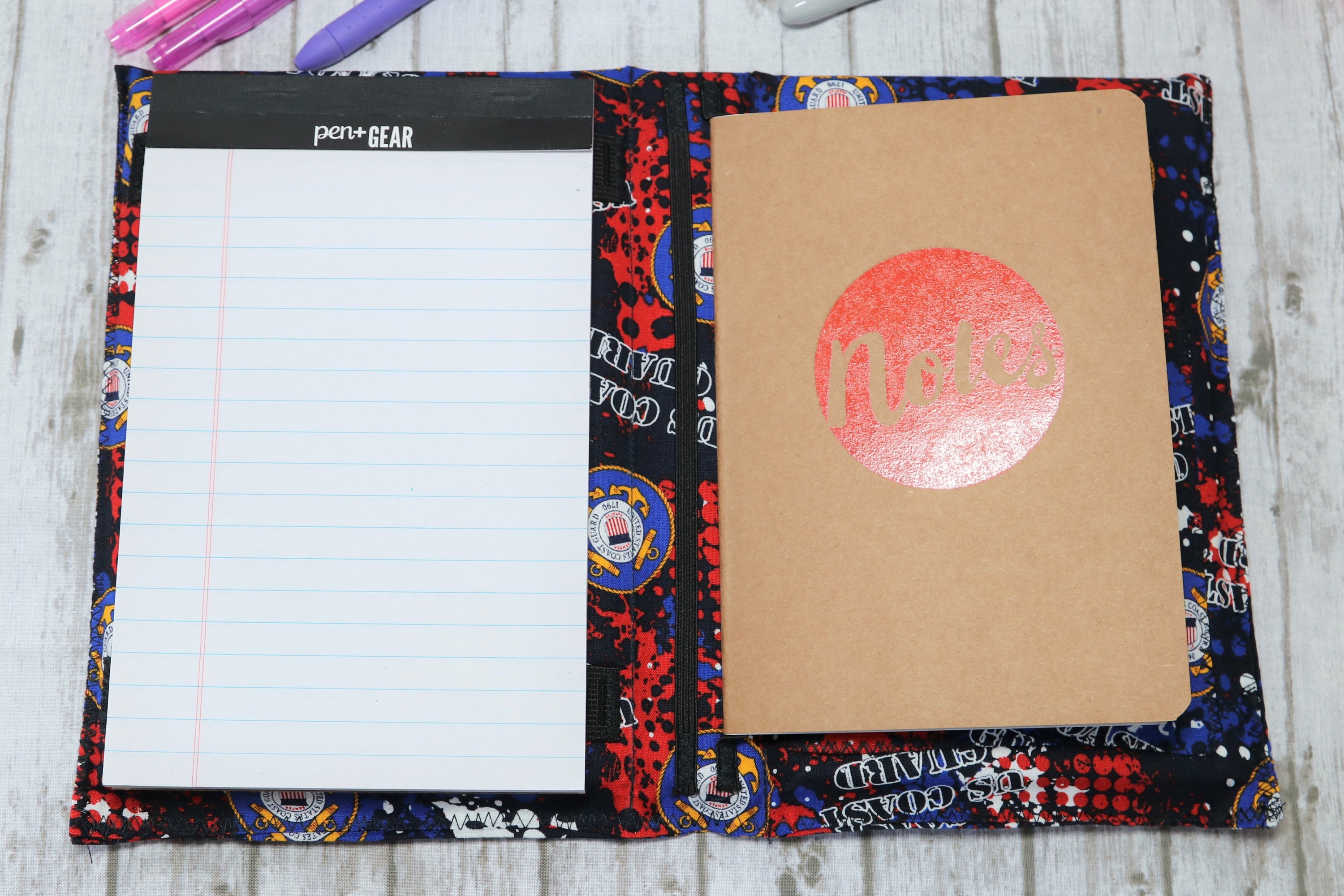 US Coast Guard Hand Crafterd Travelers Notebook Inserts Included - Etsy