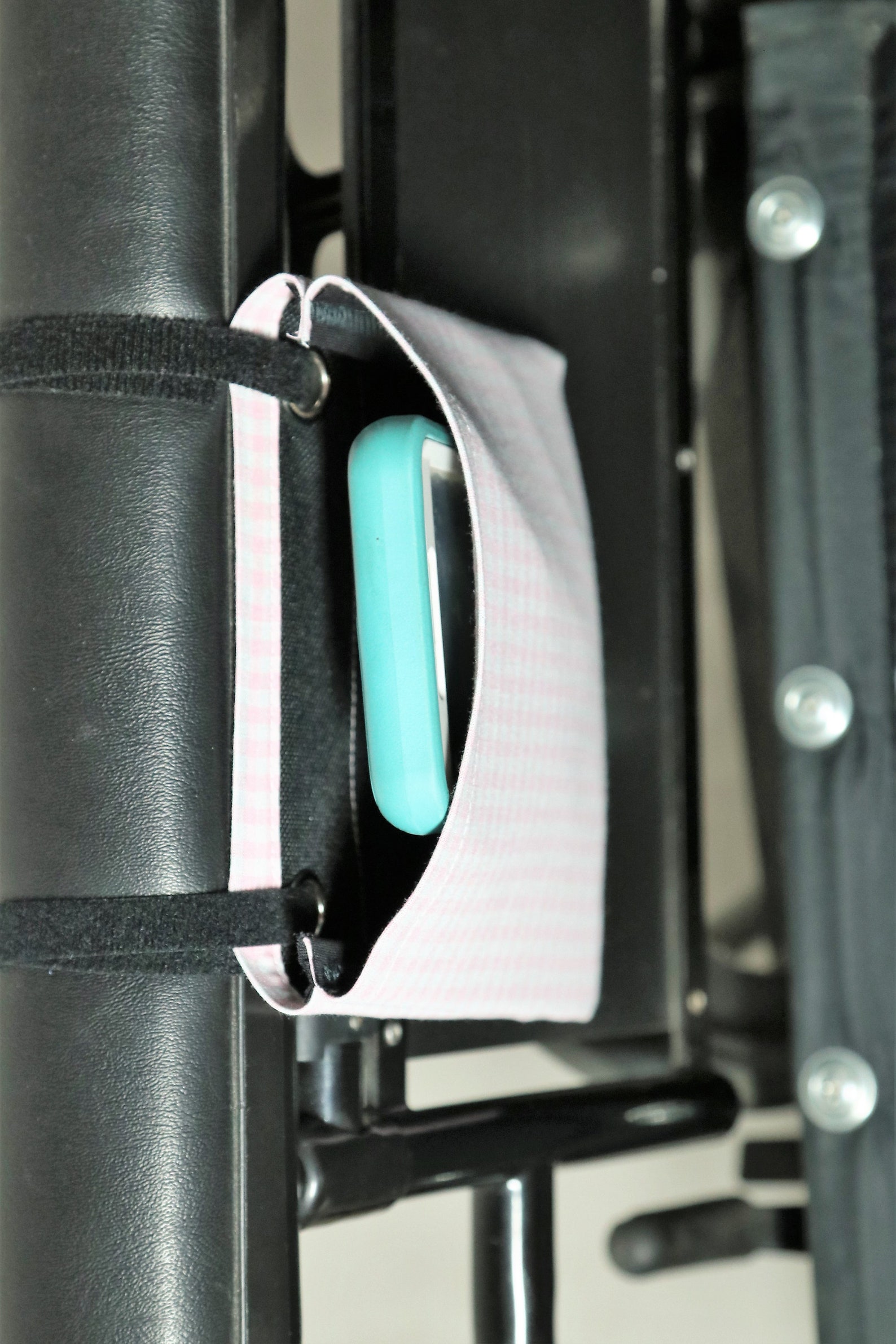 Pink With White Lines Hanging Cell Phone Holder for a | Etsy