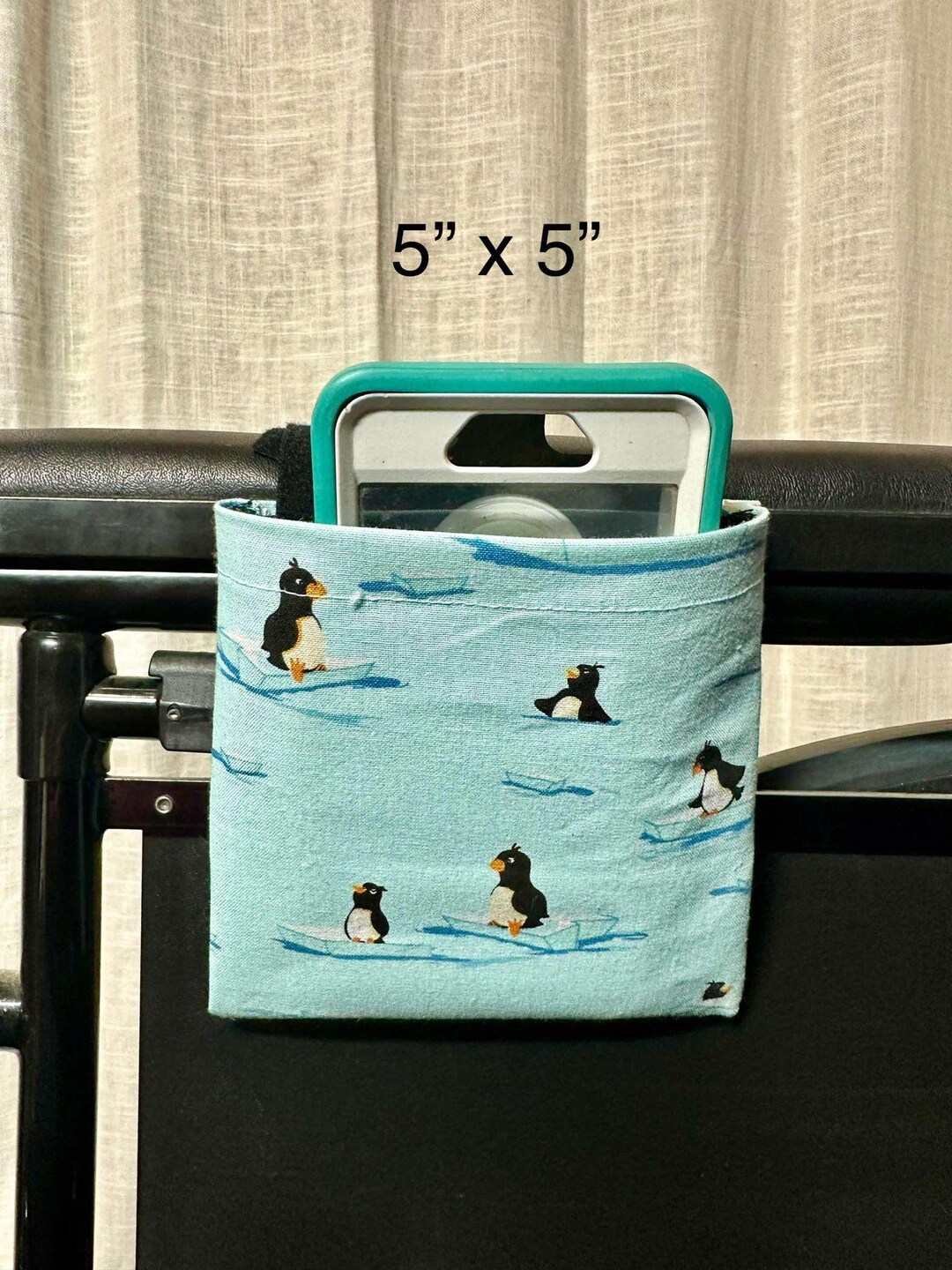 Penguin Pattern Hanging Cell Phone Holder for a Wheelchair, One Size ...