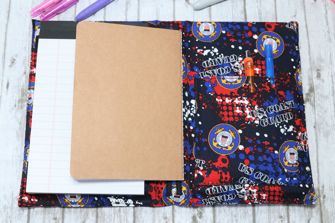 US Coast Guard Hand Crafterd Travelers Notebook Inserts Included - Etsy