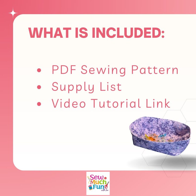 Beginner Sewing Pattern PDF, Step by Step Project With Video Tutorial, Instant Download, Fabric ...