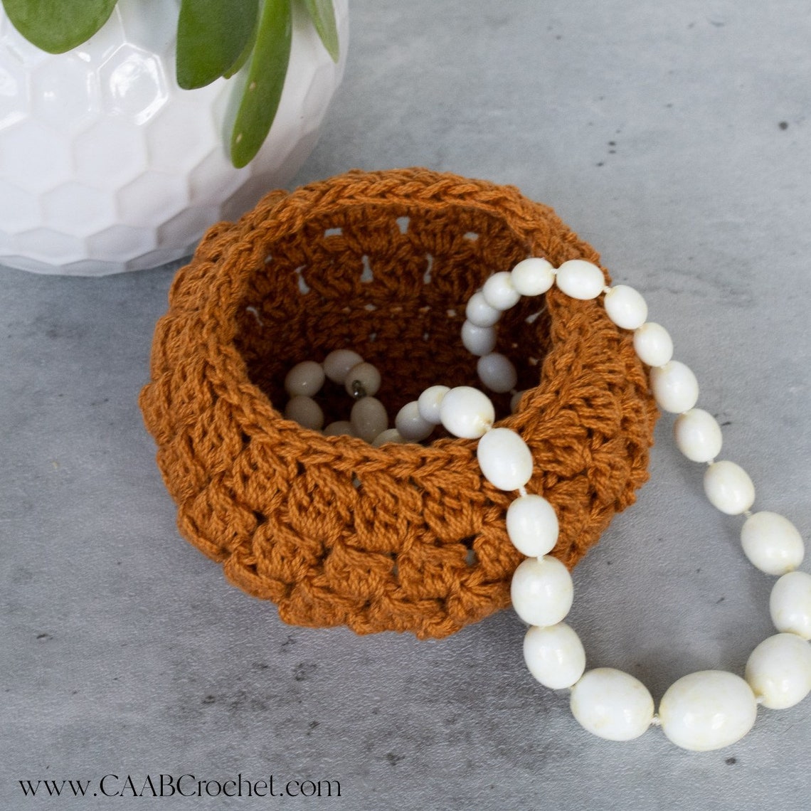 Mini Crochet Basket Pattern | Crochet Pattern | Mini Succulent Pot ...
