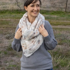 Easy Asymmetrical Crochet Scarf PATTERN | Triangle Scarf Pattern - Etsy