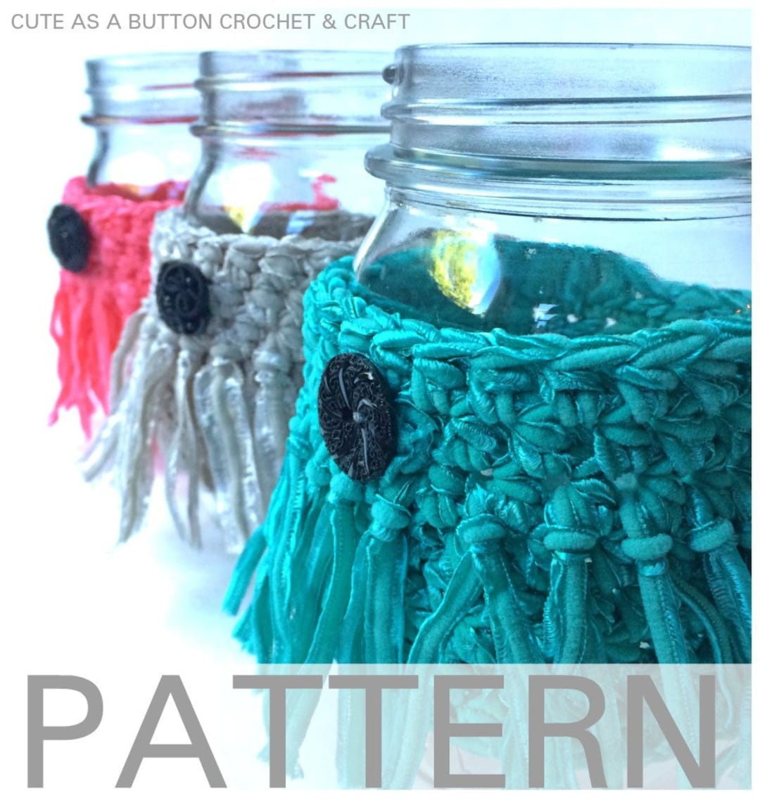 Fringe Cup Cozy Pattern - Etsy