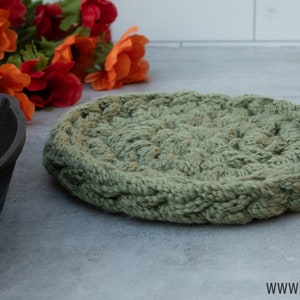 Crochet Trivet PATTERN | Crochet Hot Pad - Etsy